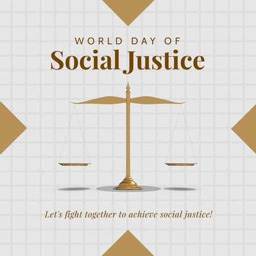 Design Wizard - Free World Day For Social Justice Templates templates