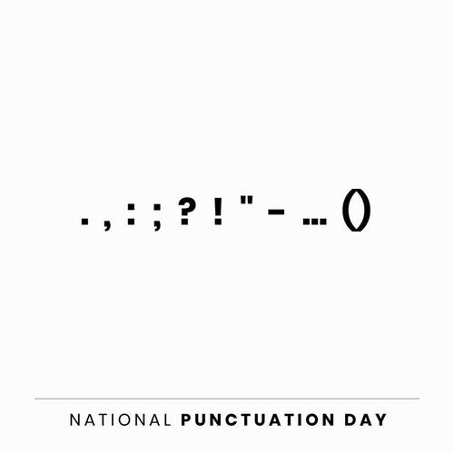 Design Wizard - National Punctuation Day Freebie Templates templates