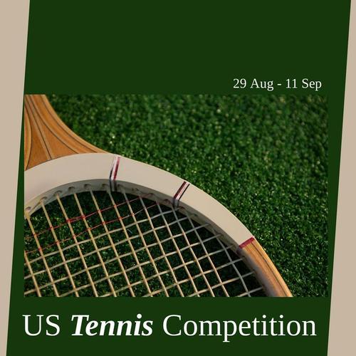 Design Wizard - Download Free US Tennis Begins Templates templates