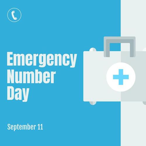 Design Wizard - Free Emergency Number Day Templates templates